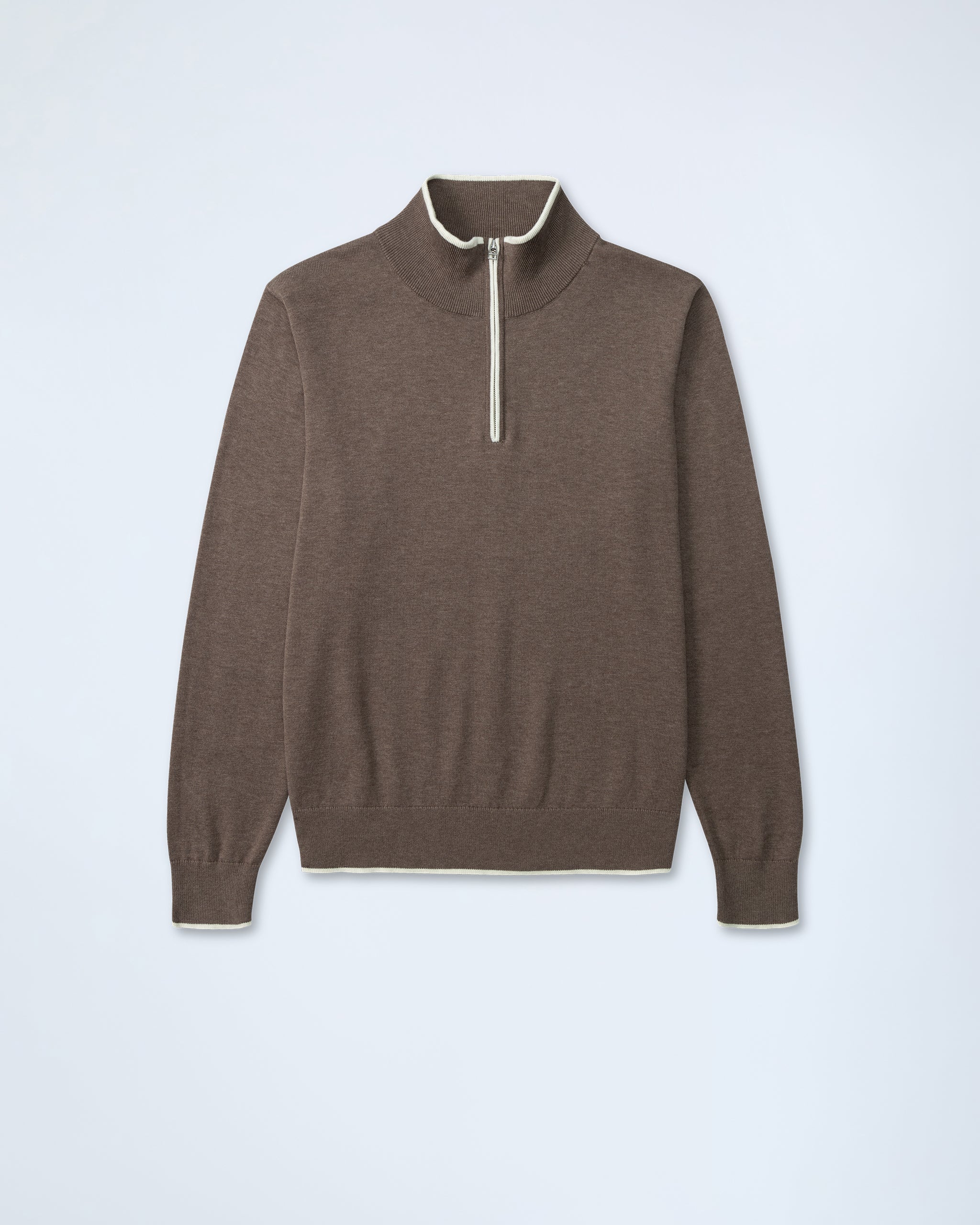 Soft Zip neck In Brown Turo soft-zip-neck-in-brown-turo